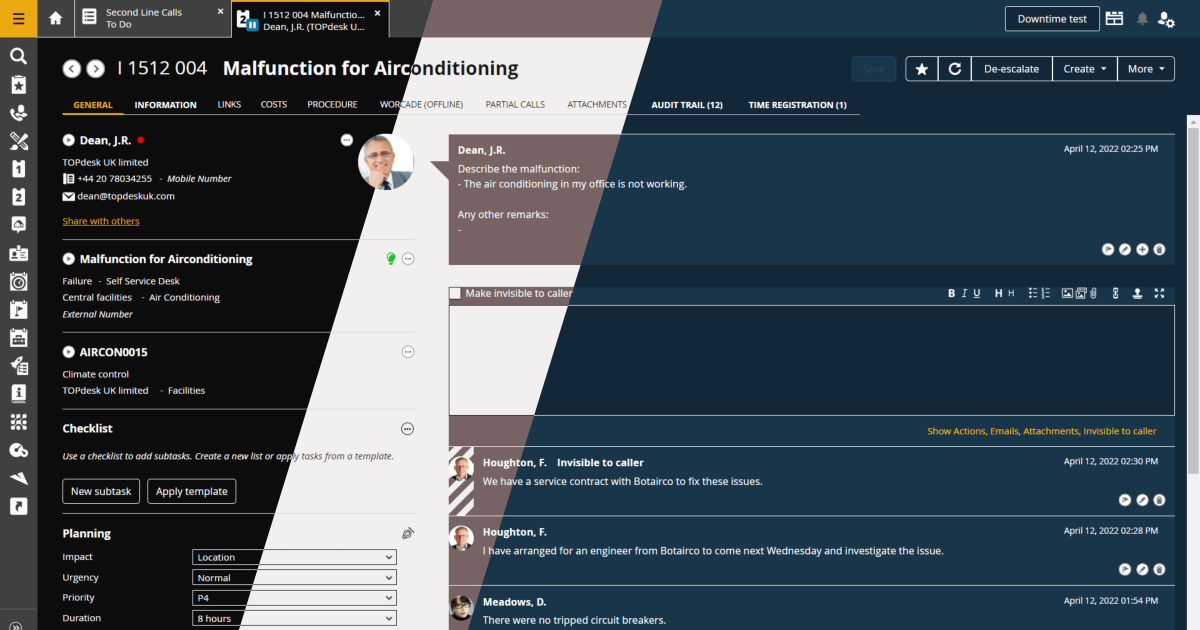 TOPdesk Operator Recoloring
